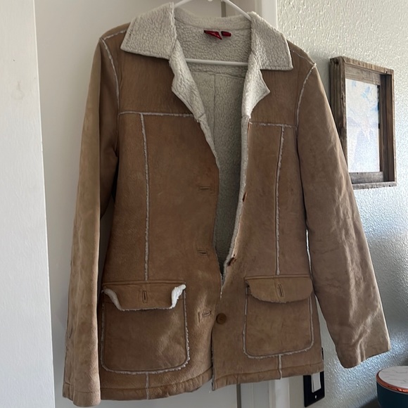 TILT | Jackets & Coats | Suede Jacket Faux Fur | Poshmark